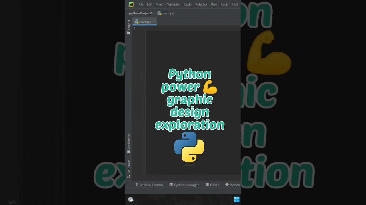 PYTHON POWER 💪 Graphic Design Exploration.. #youtube #pythontutorial #python3 #video