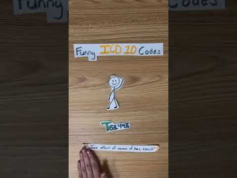 Funny ICD 10 Codes: Toxic Effect of Venom of Bees