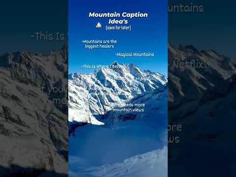 Mountain Captions for Instagram | Mountains Quotes 🏔️ #mountains #shorts #instagramcaptions