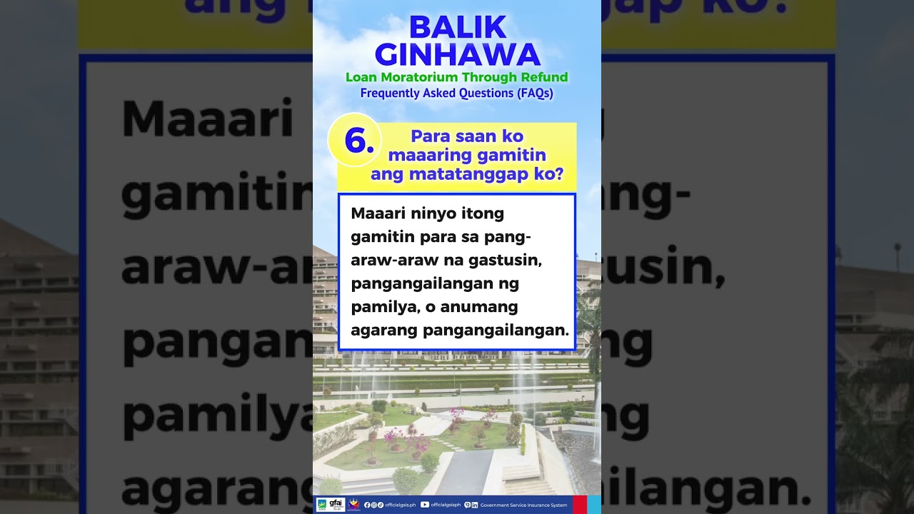 GSIS LOAN MORATORIUM FAQs 