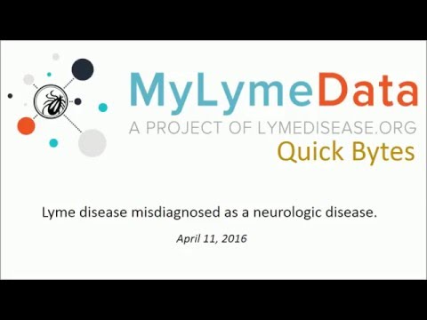 Misdiagnosis of Lyme disease as MS –MyLymeData Quick Bytes
