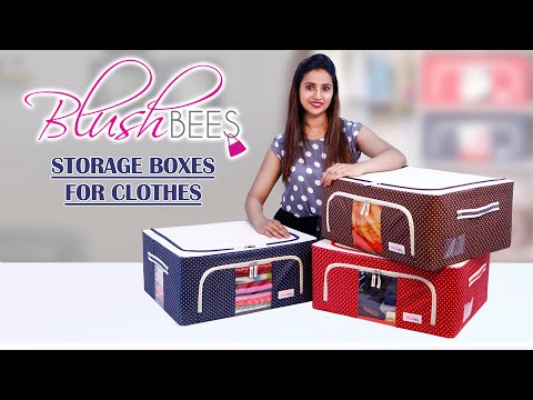 BlushBees Storage Boxes for Clothes | Foldable Living Boxes