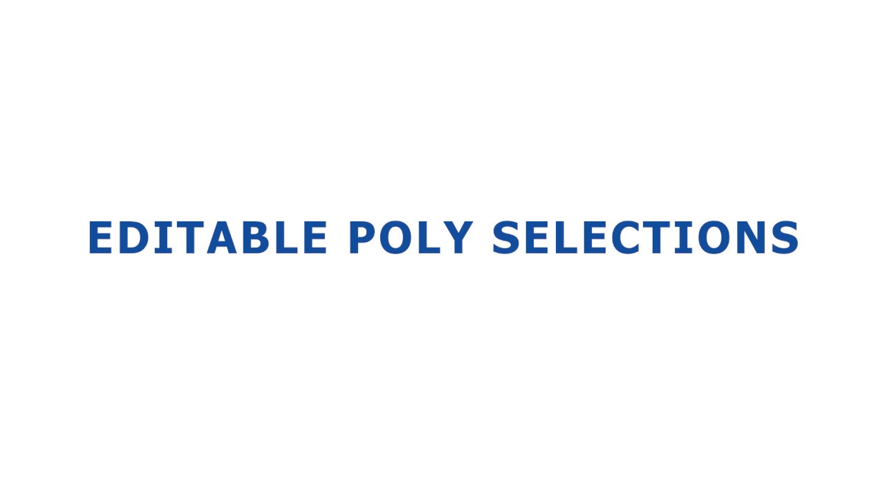 3ds max Tutorial - #8 Editable Poly and Sub-object Levels