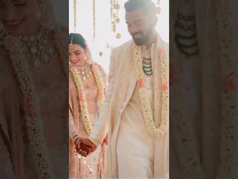 wedding pictures of kl rahul & Athiya #klrahul #athiyashetty #athiyashettyklrahulwedding #cricket