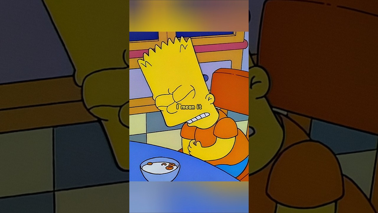 Deadly cornflakes ... 😤 | #shorts #simpsons #bartsimpson
