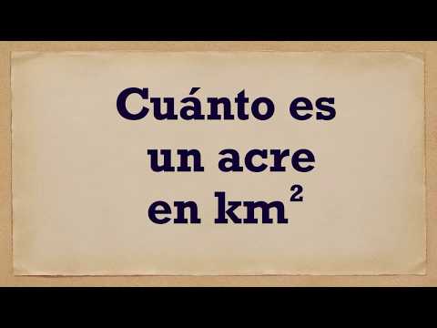 1 ACRE cuántos KILÓMETROS CUADRADOS son