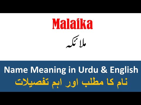 Malaika Name Meaning In Urdu Girl Name ملائکہ