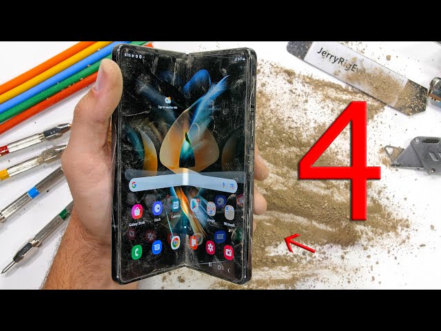 Samsung's 'unbreakable' Galaxy Z Fold 4 easily survives scratch, dust ...