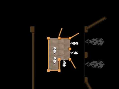 Gathering All Cows Without Hurting 1!!! #cow #gathering #games #shorts
