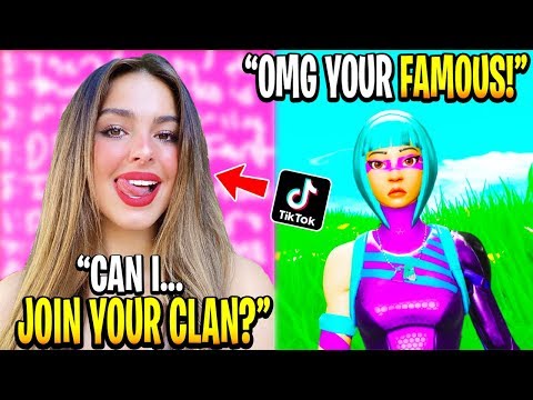 Famous TIKTOK Girl Tried To Join My Fortnite Clan... (Addison Rae)