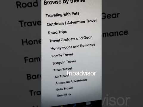 Tripadvisor for travel research