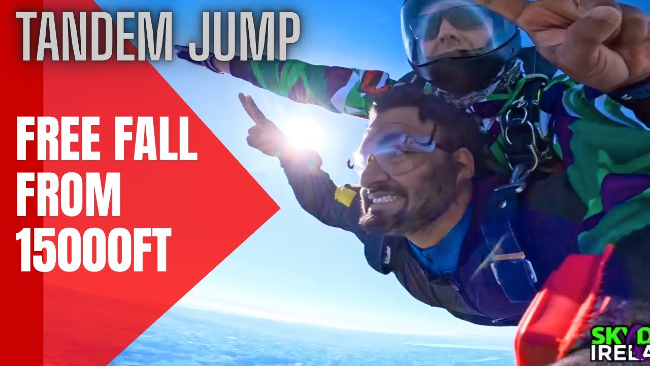 Tandem skydive | skydive Ireland | Freefall 15000ft #tandemjump #skydive #skydiveireland #uk #dive