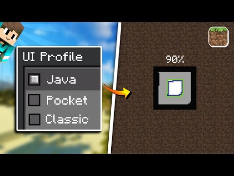 (5 addon) Minecraft Pocket edition change JAVA version