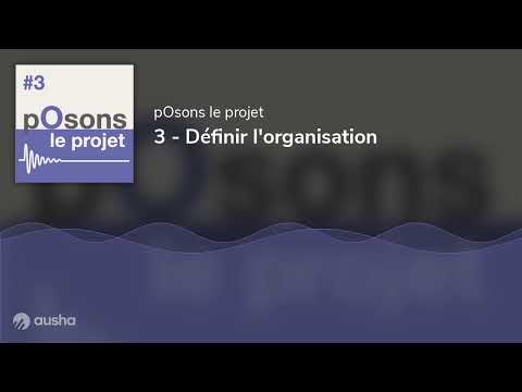 3 - Définir l'organisation