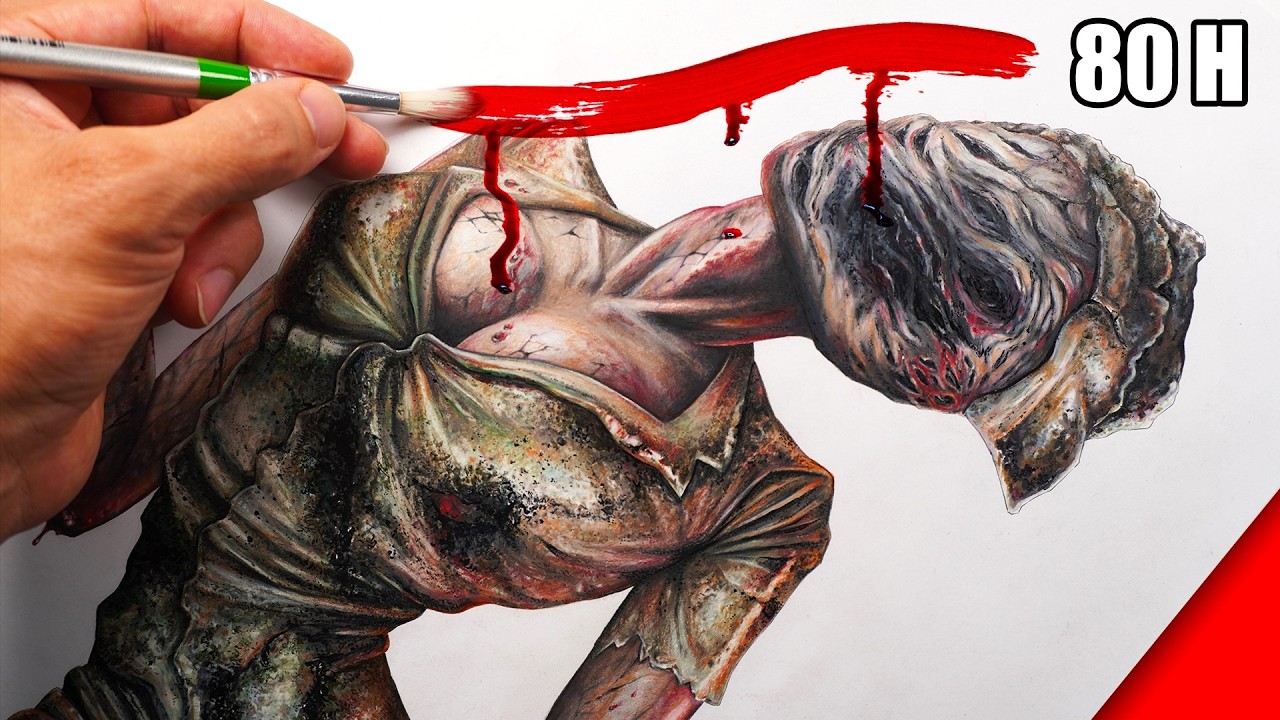 HORROR Artist Vs 80 Hour Monster Drawing ✍️