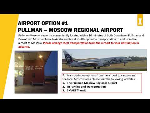 Traveling to Moscow, Idaho