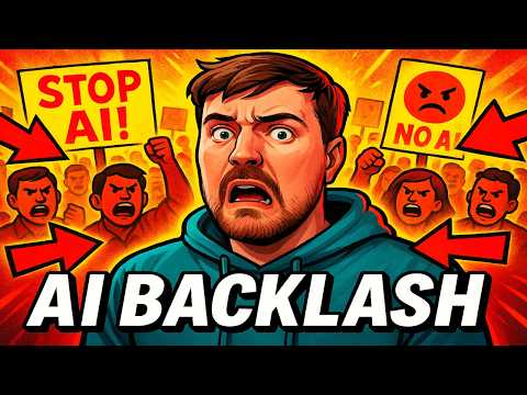 Mr. Beast gives in to Anti-AI mobs