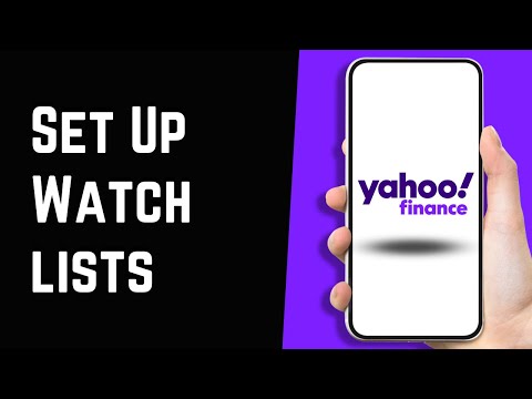 How to Set Up Watchlists on Yahoo Finance