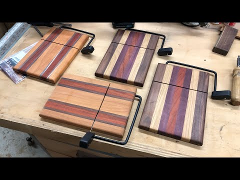 How to make cheese slicers (More craft show inventory, make money woodworking)