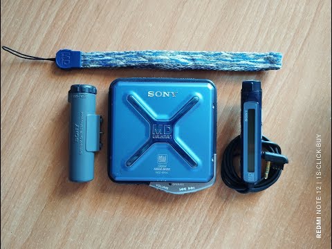 Sony Walkman Portable mini disc Player MZ- E44 Blue Confirmed | Reverb