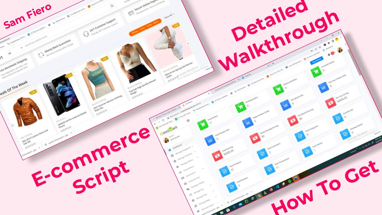 Cheap Ecommerce Website PHP Script Full And Detailed Walkthrough | How To Get