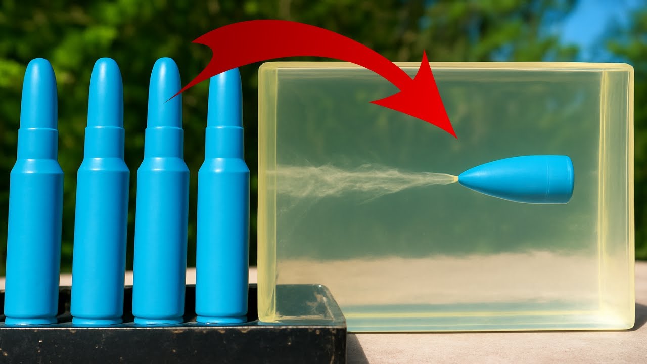 💥 “.308 Plastic Bullets vs Ballistic Gel — You Won’t Believe What Happens!