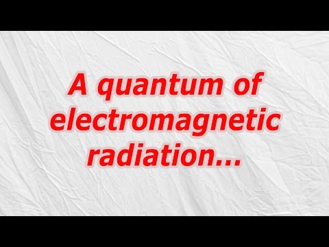 A quantum of electromagnetic radiation (CodyCross Crossword Answer)