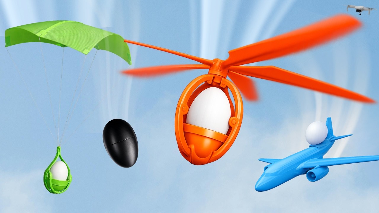 400FT EGG DROP vs 3D Printed Designs