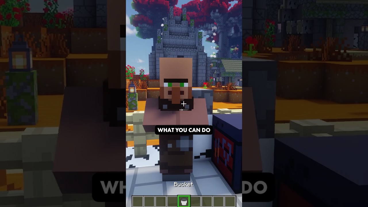 Mini Plugin Showcase | Villager In A Bucket - Minecraft Plugin #minecraftshorts #minecraftplugins
