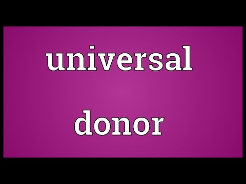 Universal donor Meaning