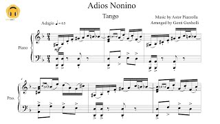 Astor Piazzolla - Adios Nonino by Genti Guxholli Lembar Musik