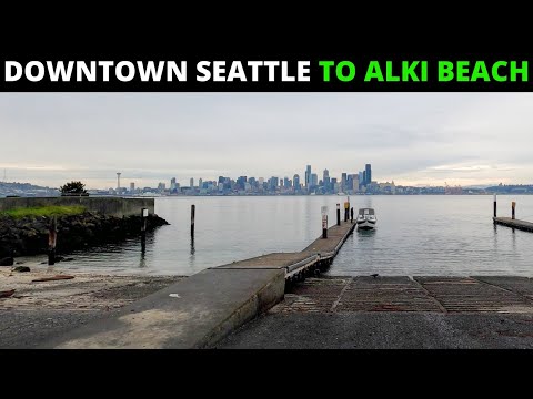 Downtown Seattle to Alki Beach (4K) | Driving Seattle