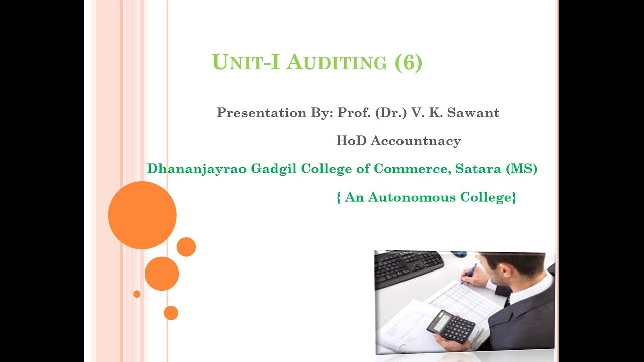 PPT - Unit I : Auditing (6)