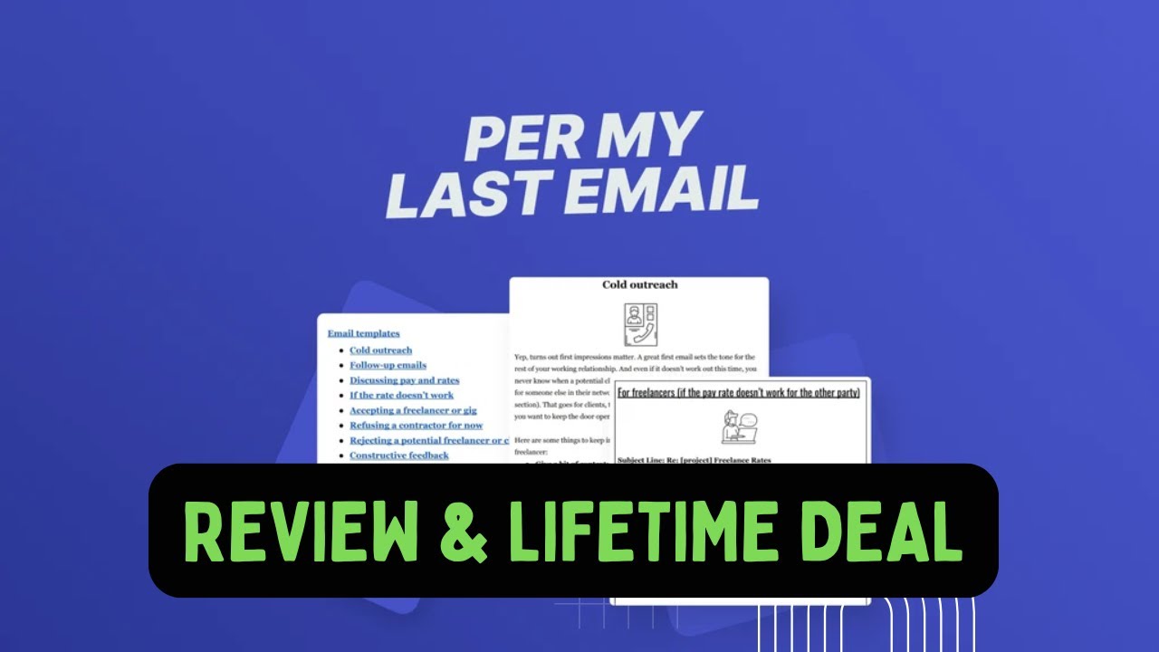 Per My Last Email Email Templates Review & Lifetime Deal | Best Email Templates for Freelancers
