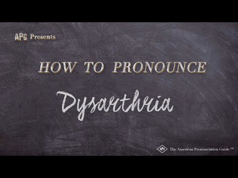 How to Pronounce Dysarthria (Real Life Examples!)