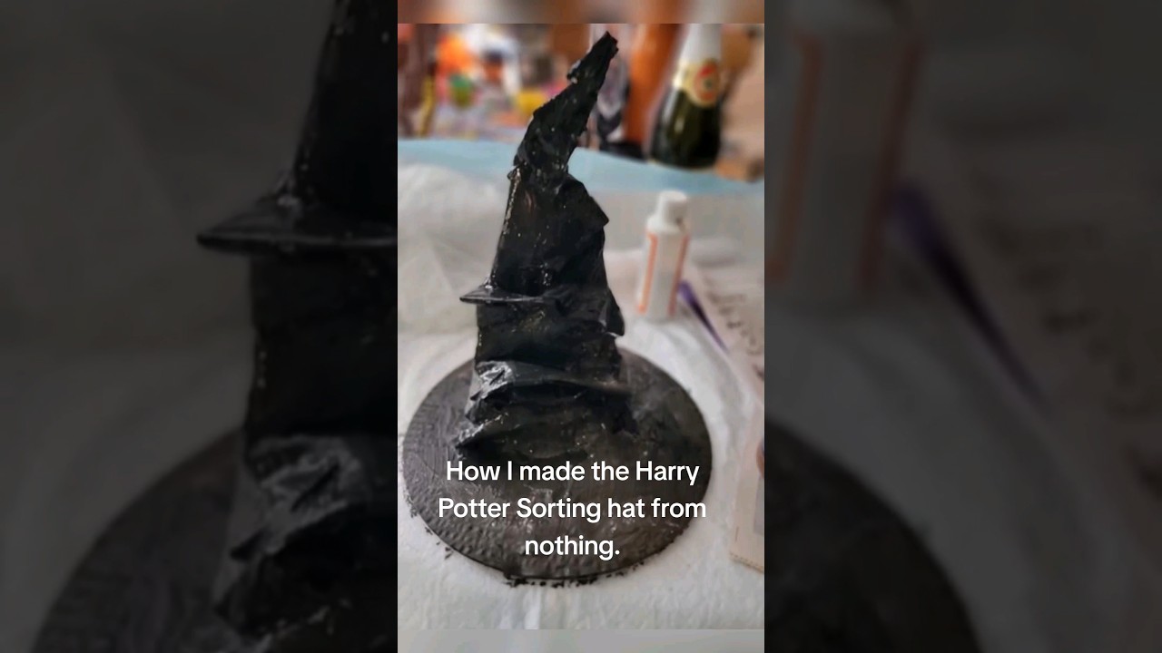 Diy Harry Potter Sorting Hat! How to make your very own! #harrypotter #harrypotterfan #crafty