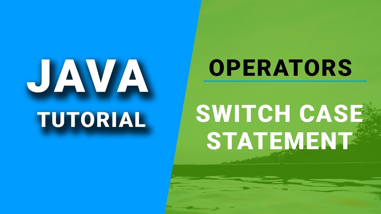 Java Tutorial | Operators | Switch Case Statement