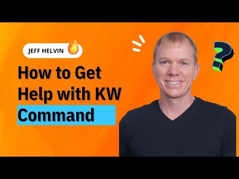 How and Where to Get Help with KW Command
