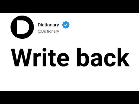 Write back Meaning In English