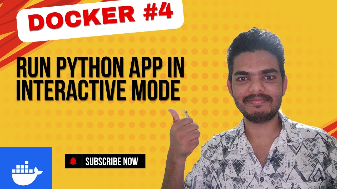 How to run container in interactive mode ? #docker #devops #python #programming