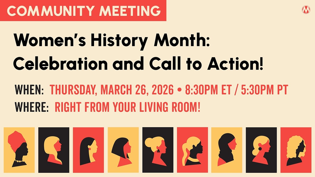 MomsRising | March Community Meeting: Women's History Month: Celebration and Call to Action!