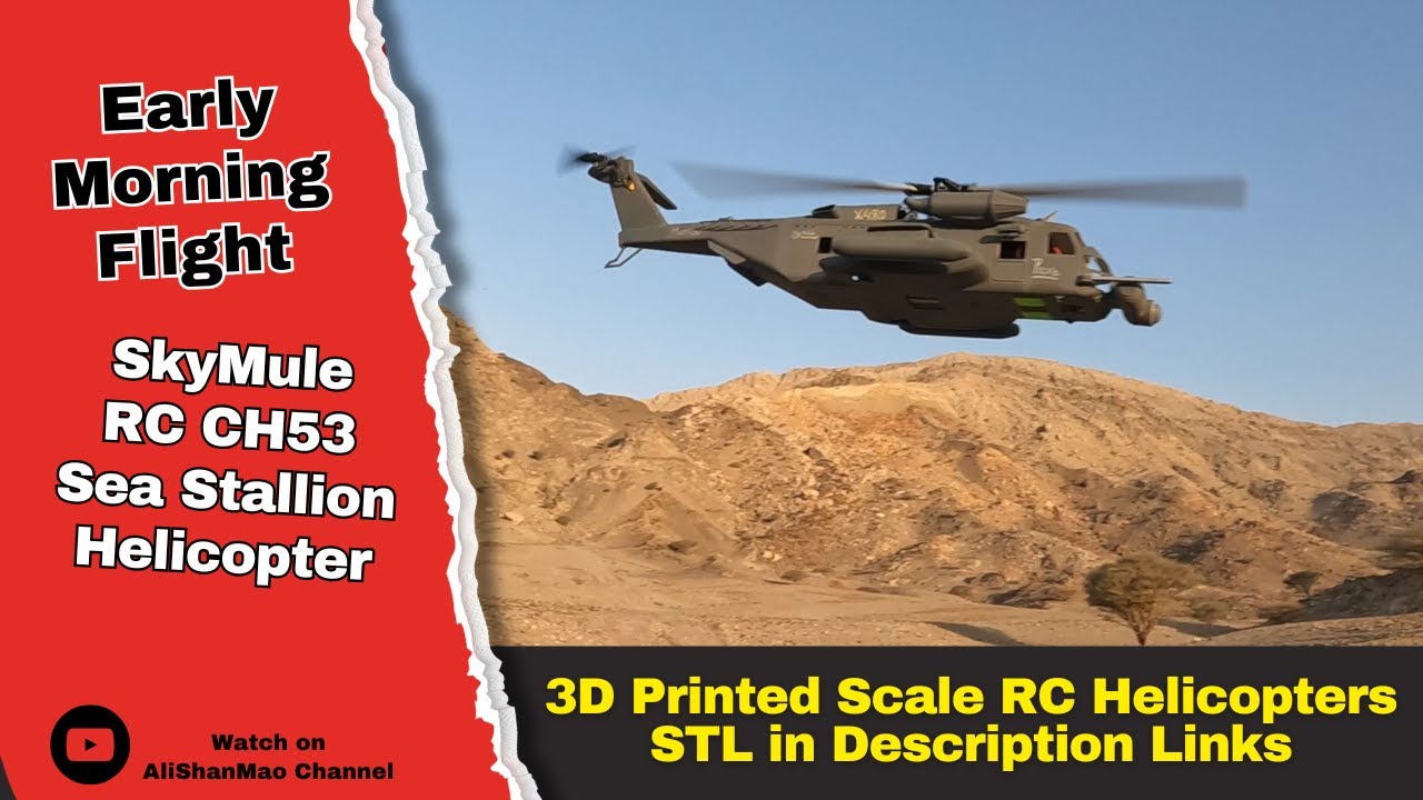 Sky Mule X480 – CH53 Sea Stallion Inspired Fuselage for FlyWing FW450 ...