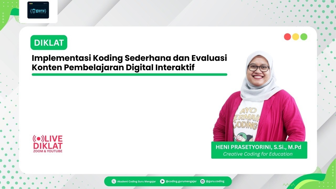 Implementasi Koding Sederhana dan Evaluasi Konten Pembelajaran Digital Interaktif