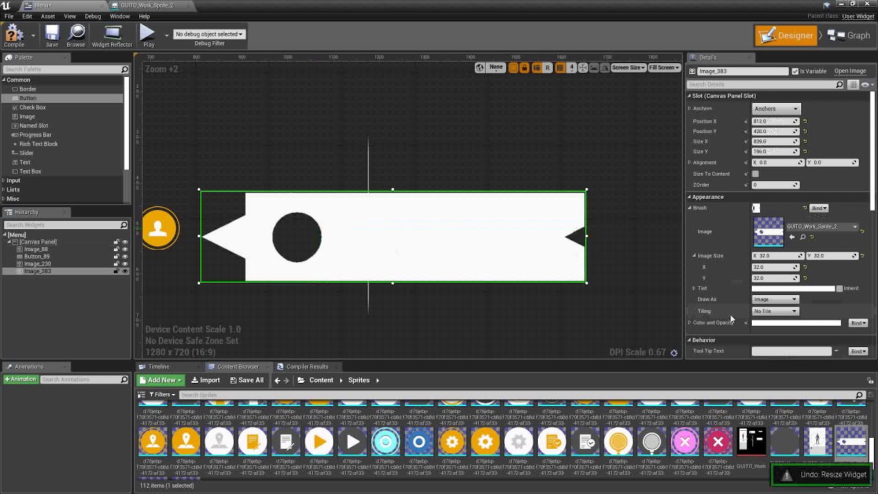 Basic SAO UI Part1 Unreal