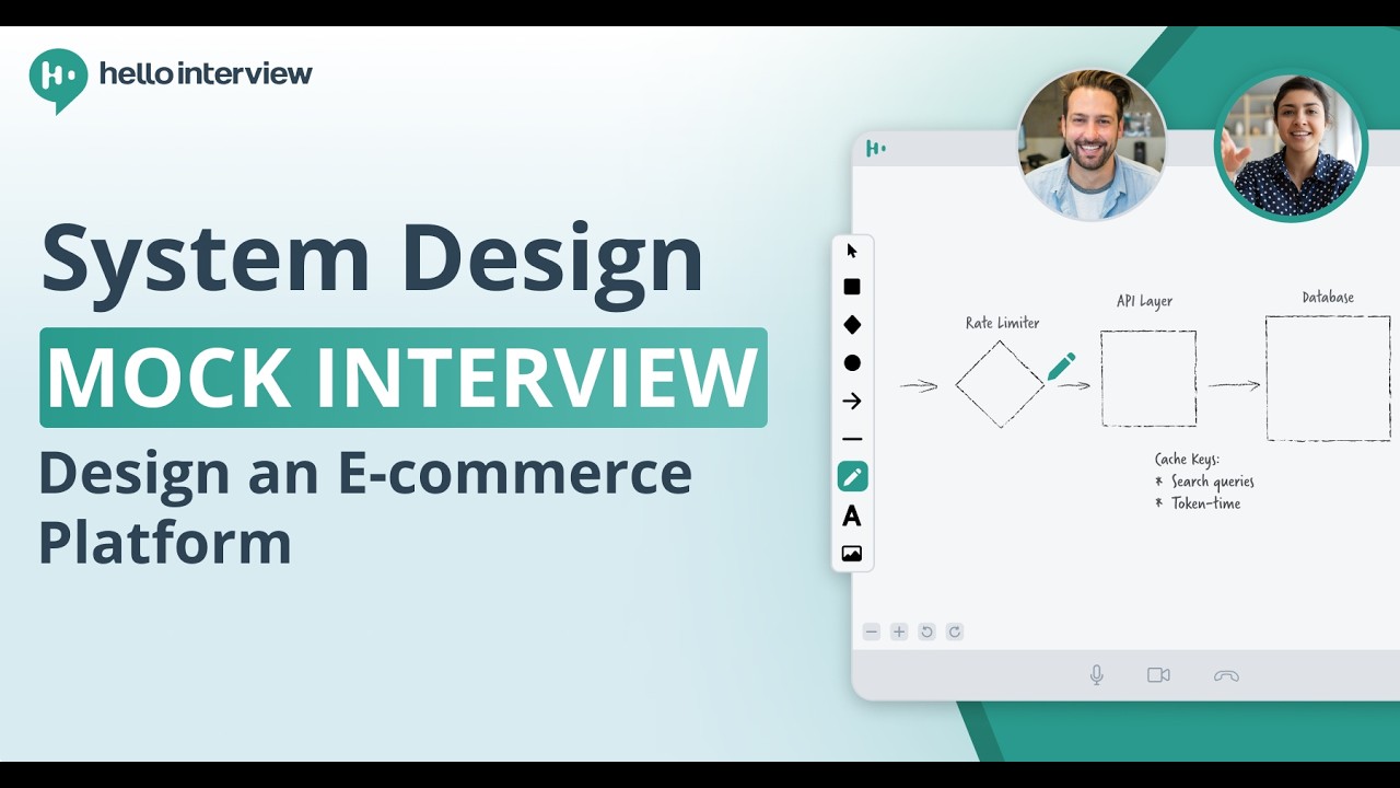 Senior System Design Mock Interview: Design an e-commerce platform