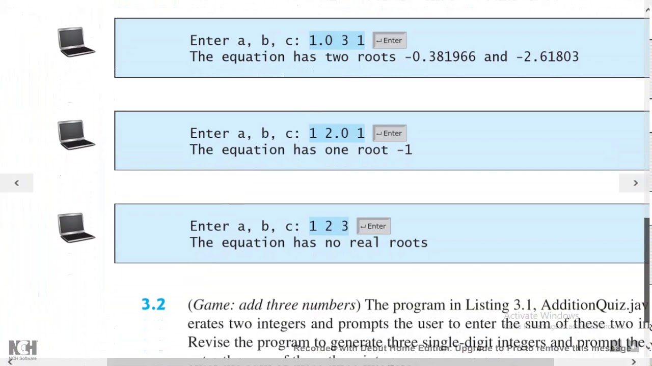 Introduction To Java Programming   Exercise 3 2b