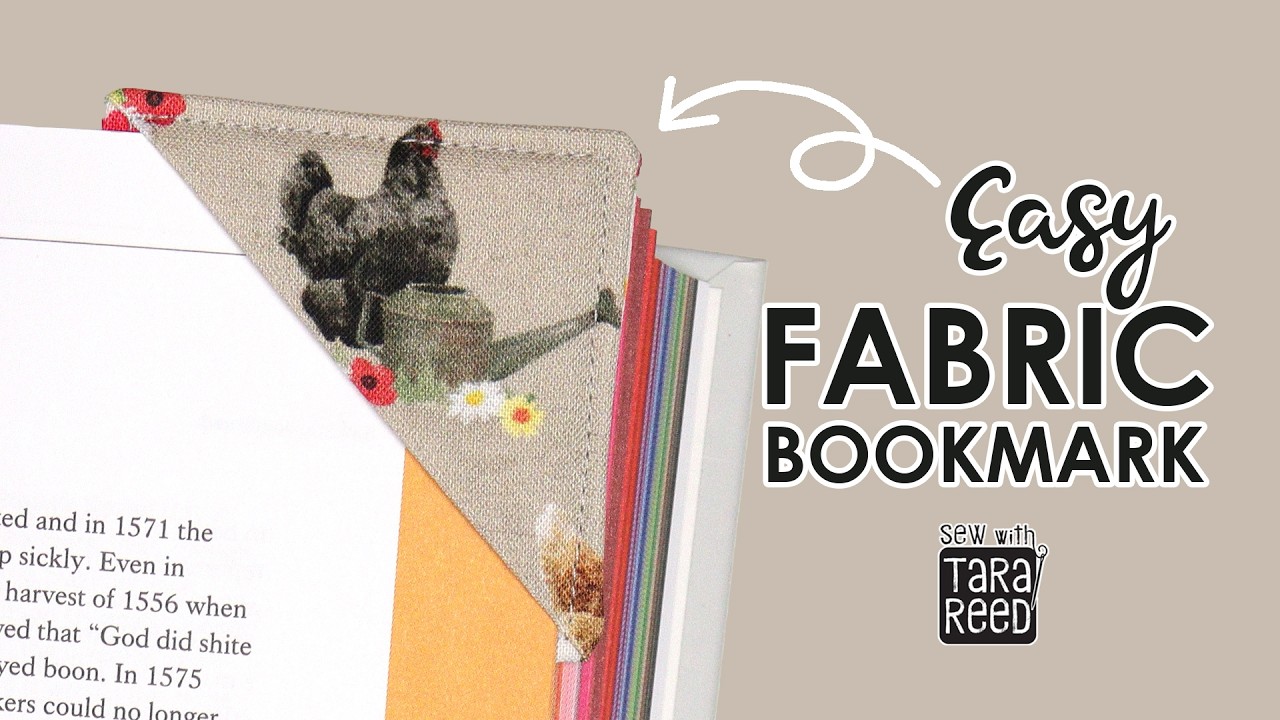 Corner Bookmark Sewing Tutorial in 3 Sizes - Sewing for Beginners