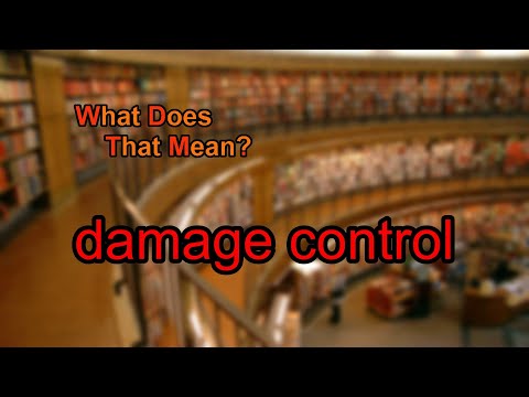 What does damage control mean?