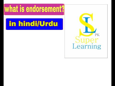 What is Endorsement? | Endorsement in bill of Exchange