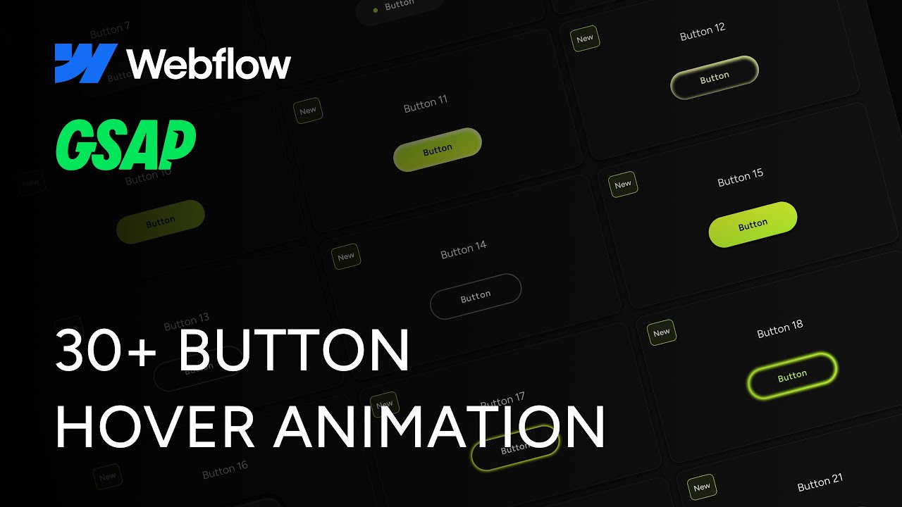 Webflow Button Hover Animations